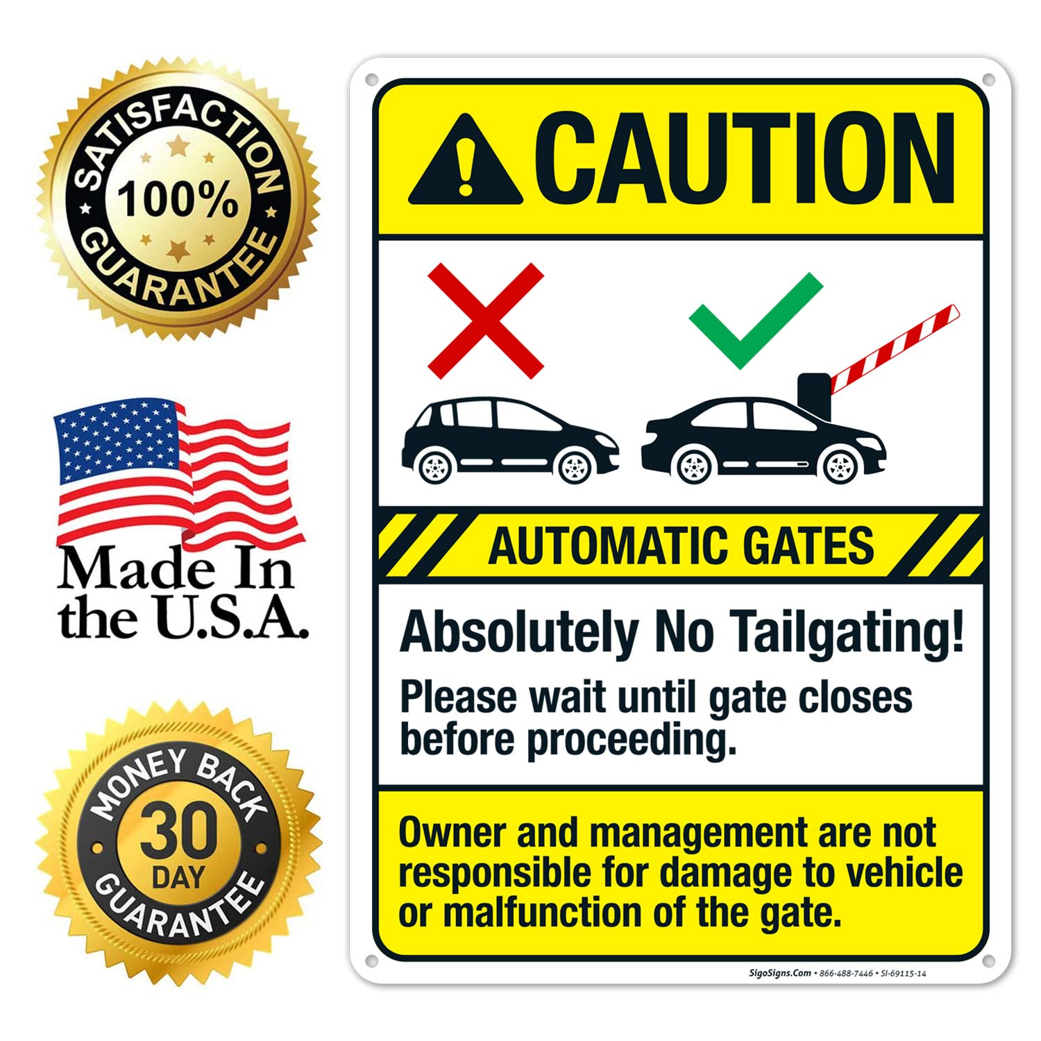 Buy Automatic Gate Absolutely No Tailgating Wait Until Gate Closes ...