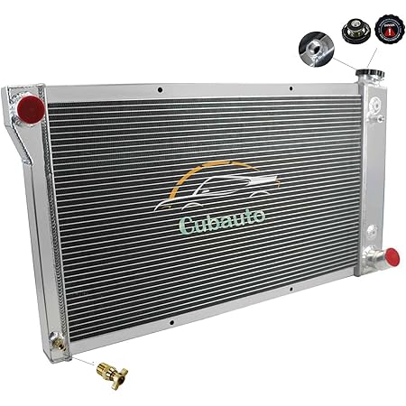 Amazon.com: Cubauto Radiator - 4 ROW ALUMINUM RADIATOR For 1968-1972 ...