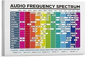Amazon.com: Audio Frequency Spectrum Poster Audio Home Studio Poster ...