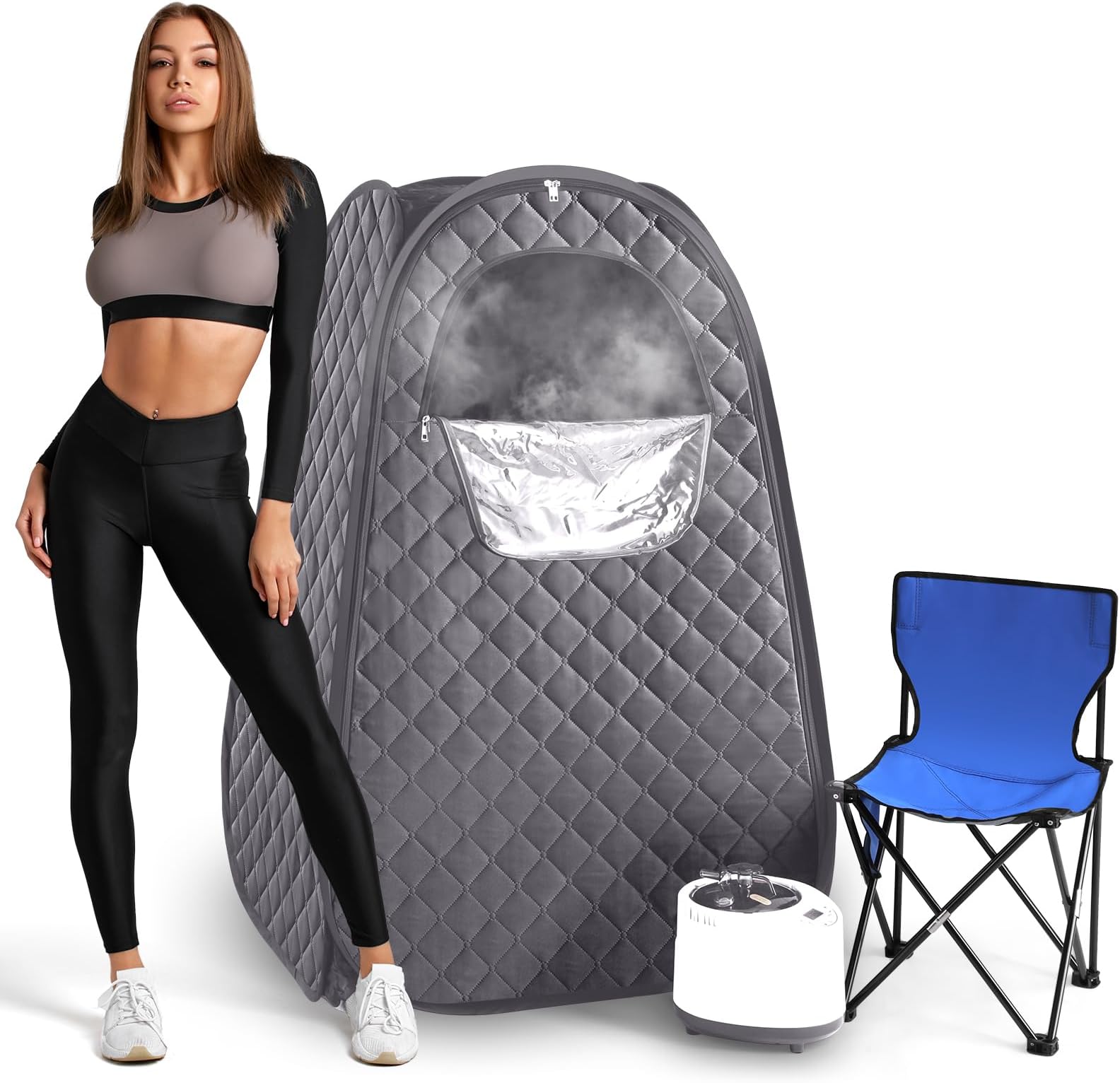 Detox Sauna Box Portable Steam Sauna Tent - Full Size Home Sauna With ...
