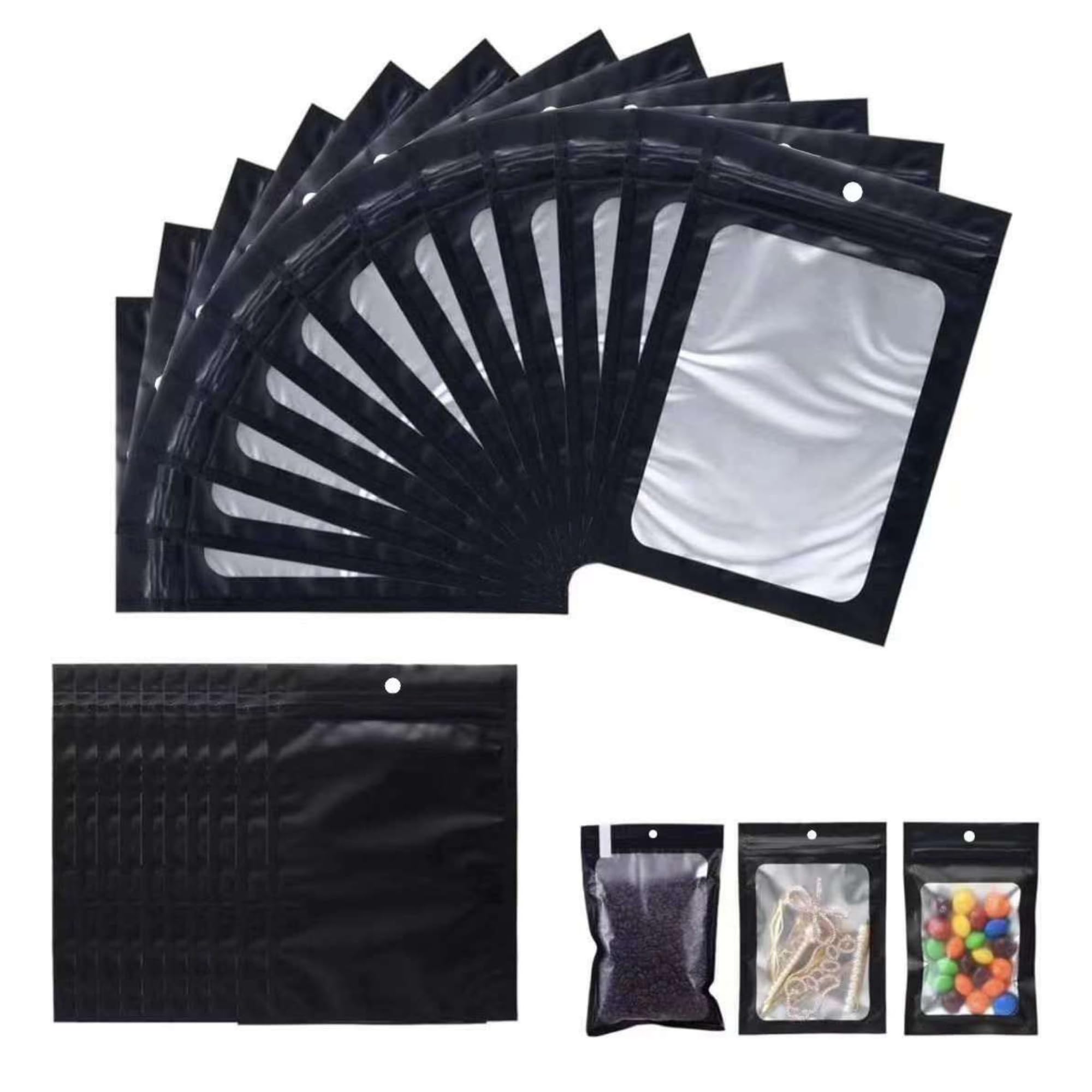 Amazon.com: 100 Pack - 6x9 inch Resealable Packaging Bag Pouch Ziplock ...