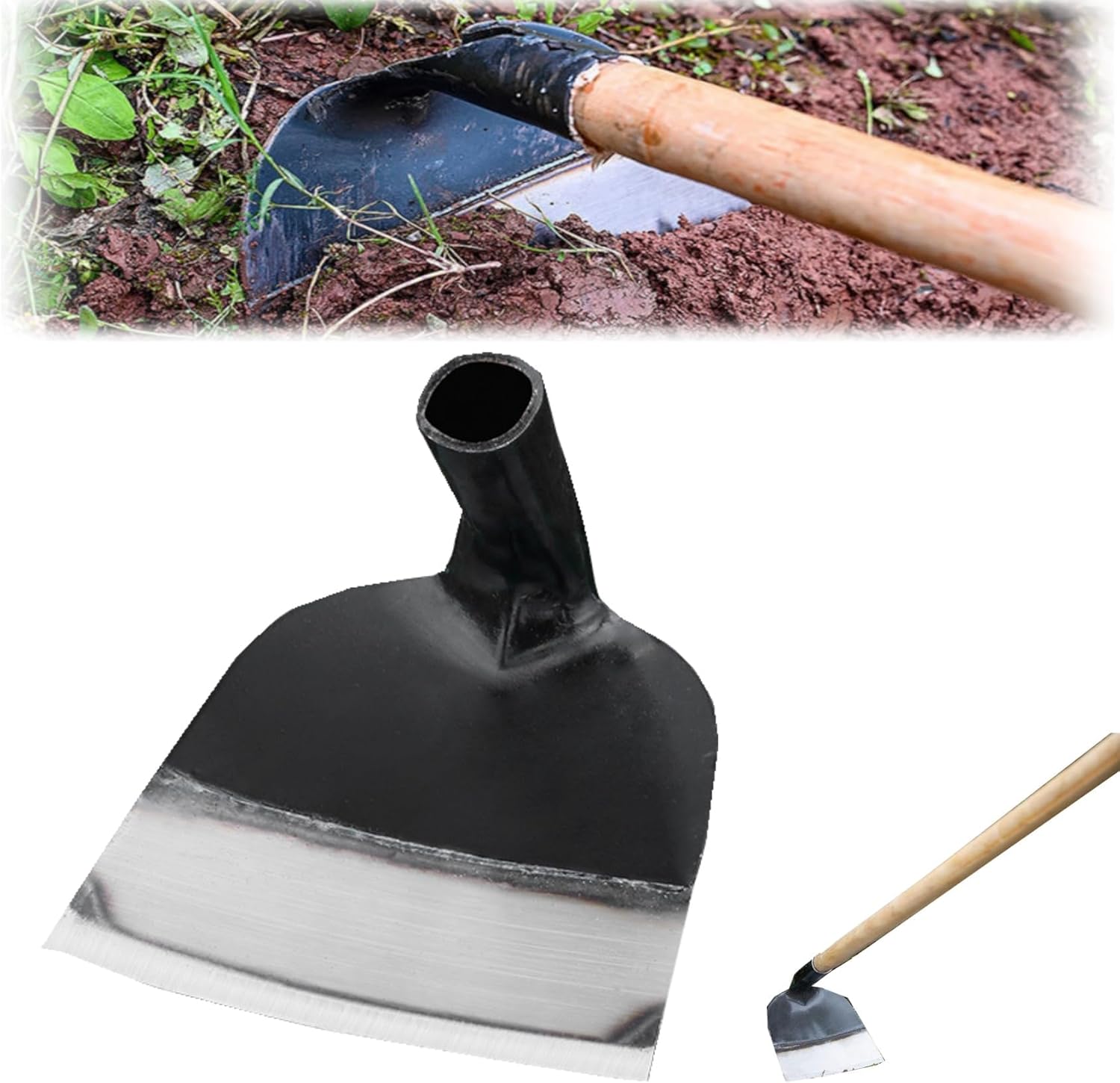 Amazon.com : CAREEN Heavy-Duty Steel Farm Gardening Weeding Hoe Head ...