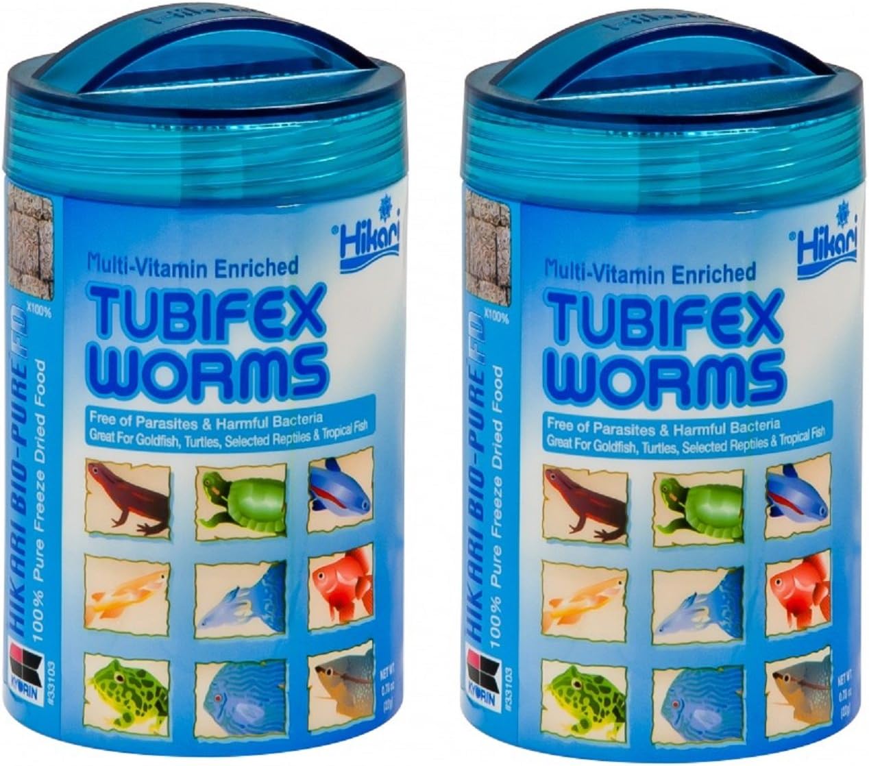 Amazon.com: Hikari Tubifex Worms Fish Food (0.7 oz.) [Set of 2] : Pet ...