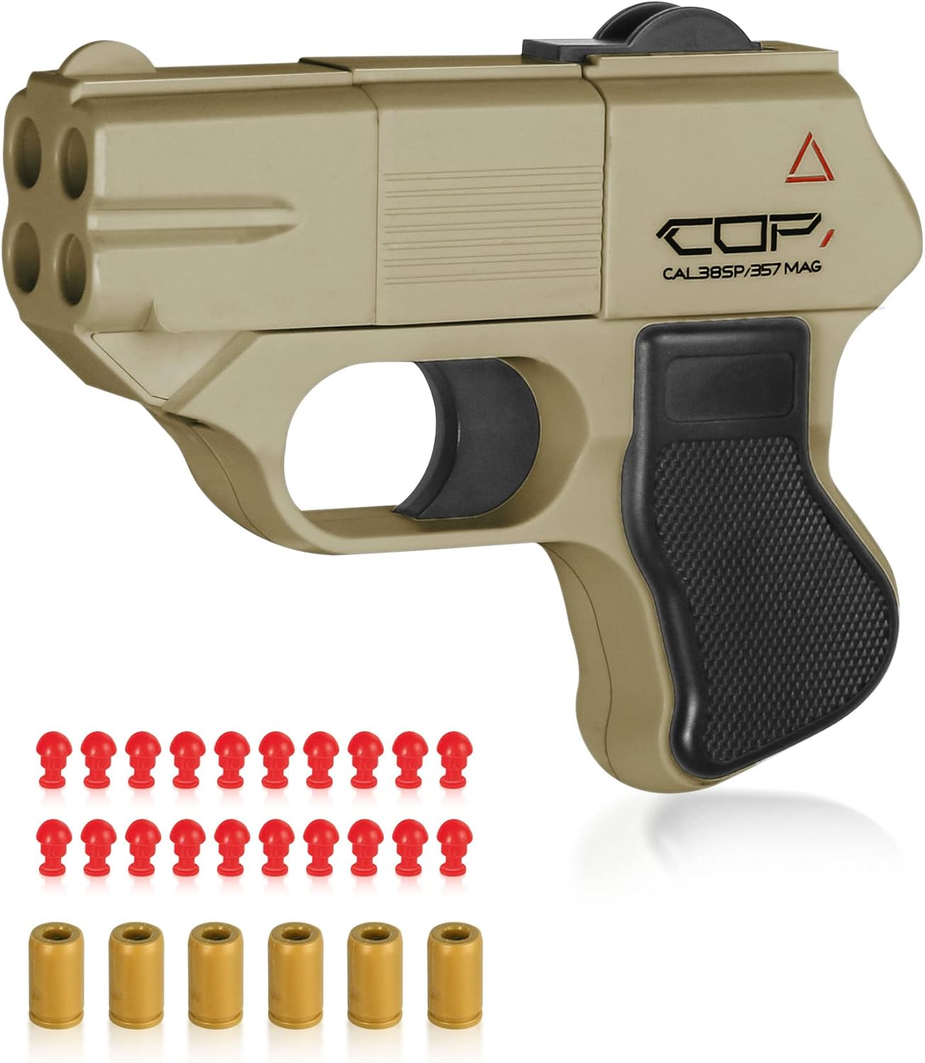Amazon.com: Toy Pistol 20 Soft Bullets 6 Shell Ejecting Shooting Toy Gun, COP 357 Derringer ...