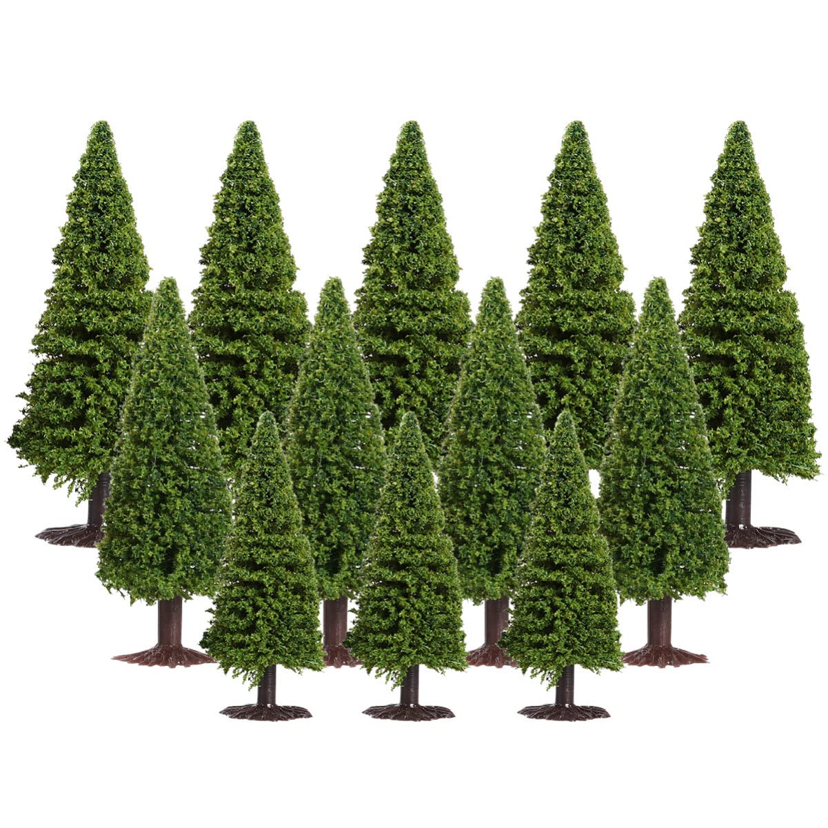 Amazon.com: FAVOMOTO 15PCS Model Trees, Mini Tree Set Mixed Model Tree ...