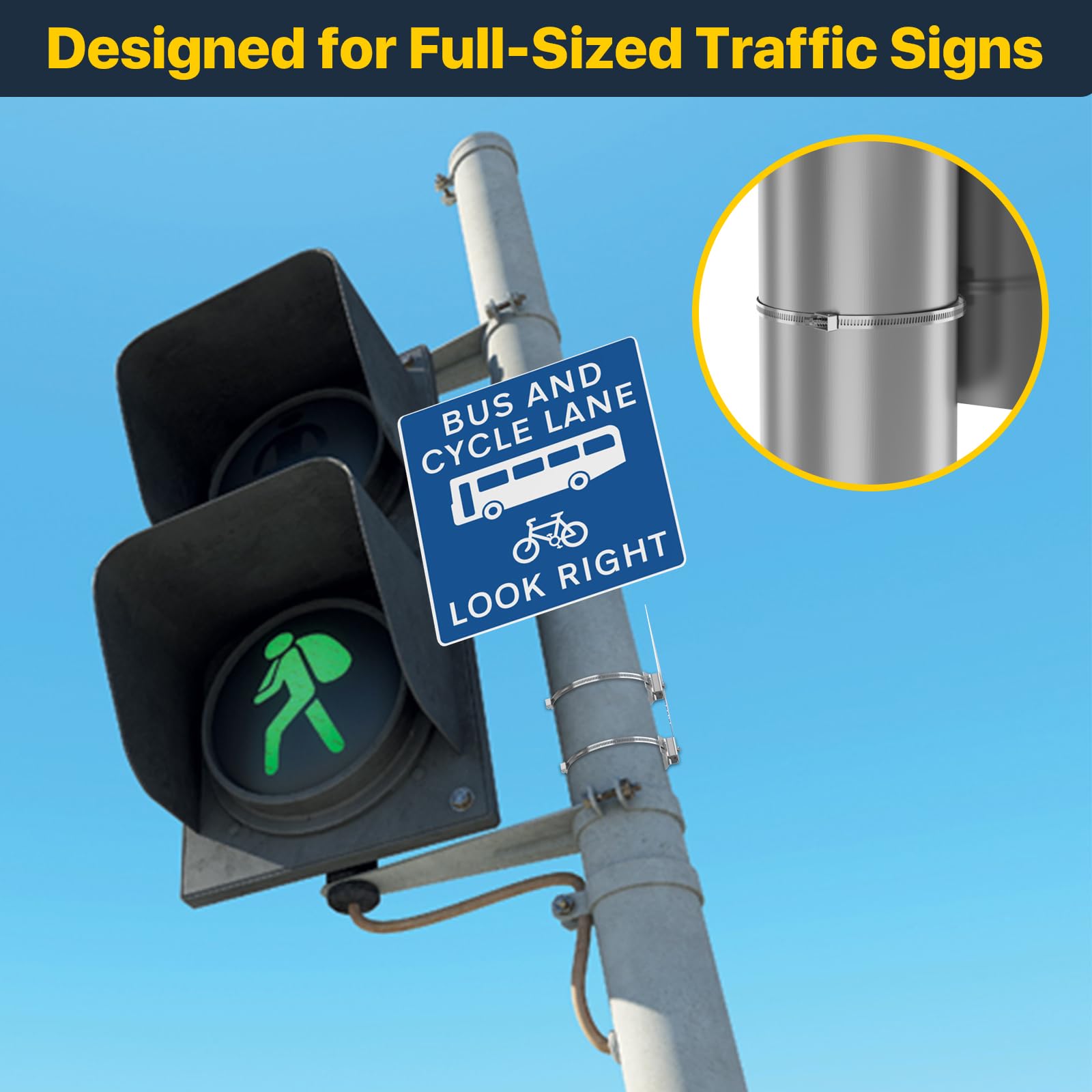 Street Sign Pole Brackets
