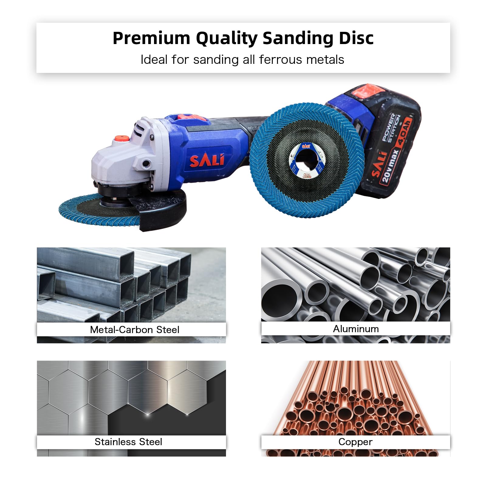 Snapklik.com : 5 Pack Curved Flap Discs 4 1/2inch For Angle Grinder ...