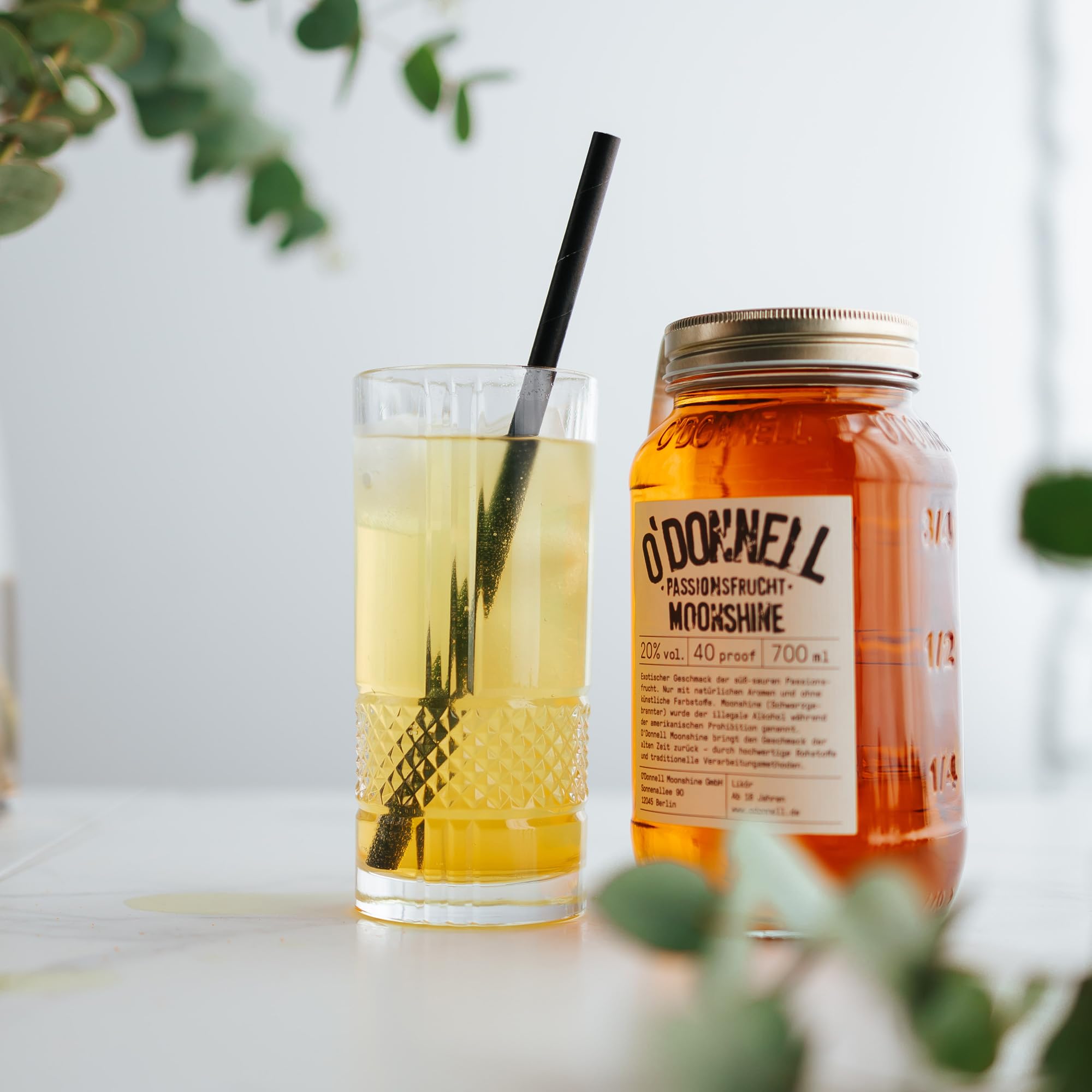 Alcool 20% Vol Liqueur O'Donnell Moonshine Fruit De La Passion - 20% ...