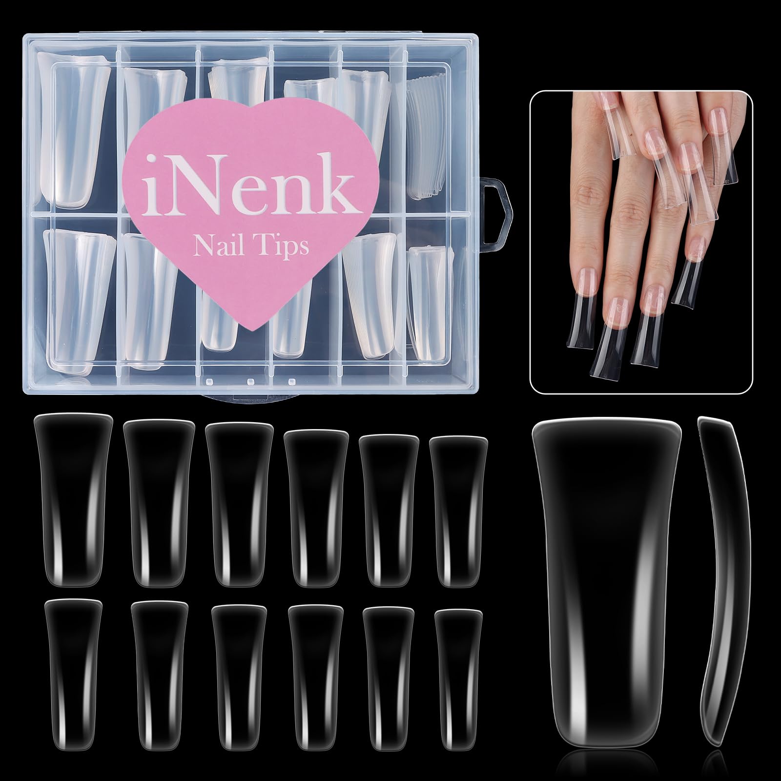 Flared Acrylic Nails