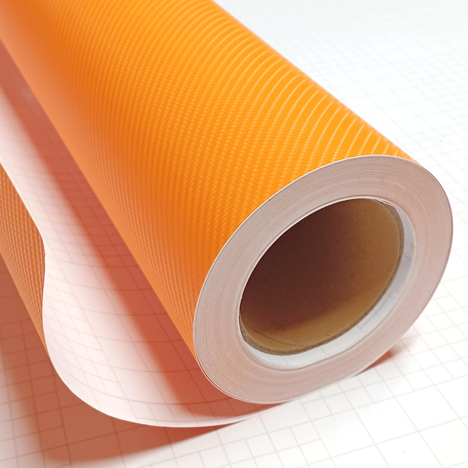 Snapklik.com : DIYAH 4D Orange Carbon Fiber Vinyl Wrap Sticker