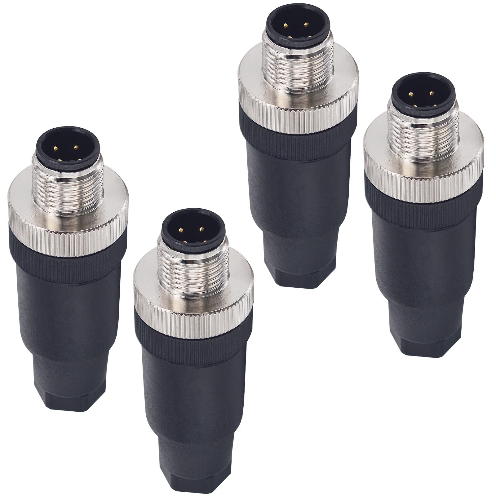 Lonlonty Aviation Connector Plugs, Ethernet M12 Connector Field ...