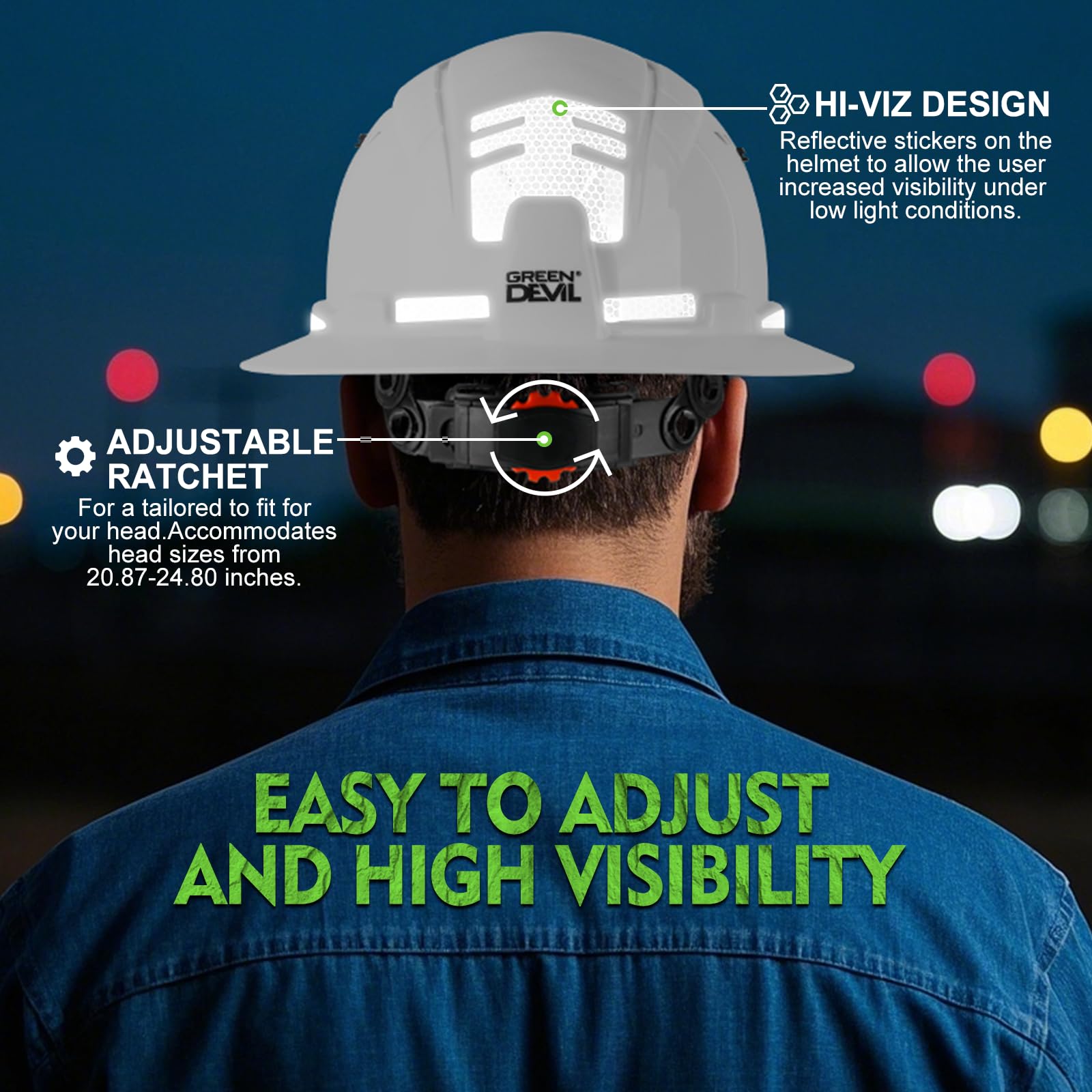 Snapklik.com : Matrix Full Brim Hard Hat Vented Construction Safety ...