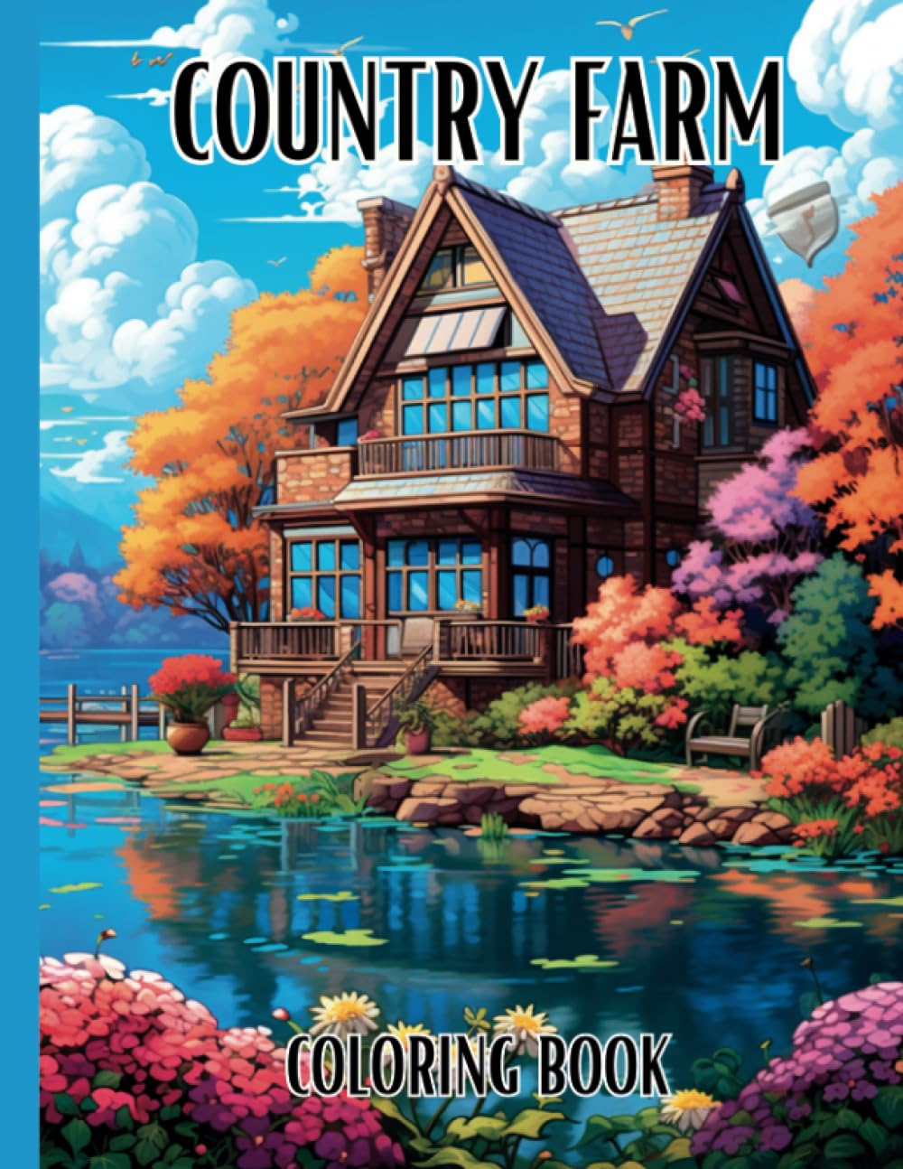 Amazon.com: Country Farm Coloring Book: 100 Pages of Country Farm ...