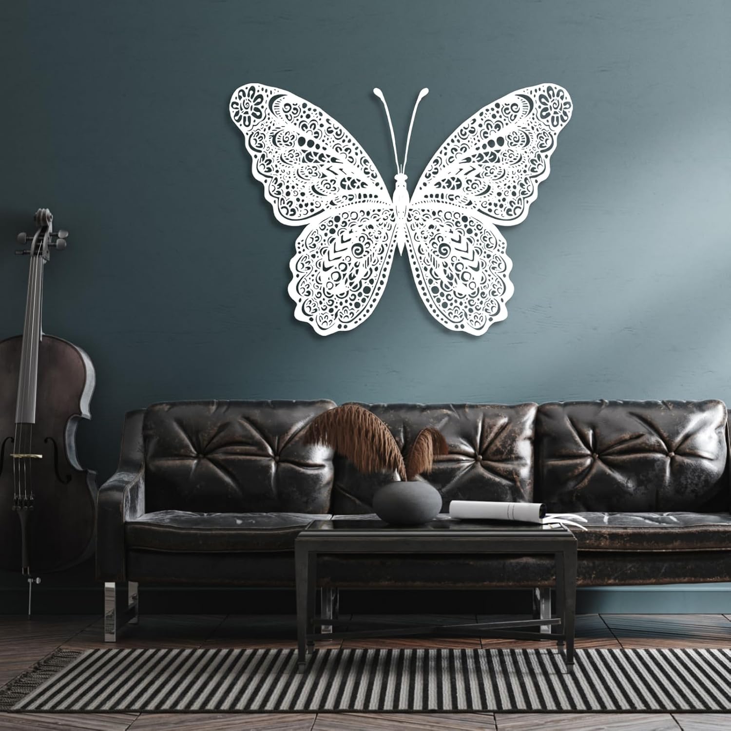 Amazon.com: Metal Wall Art, Metal Butterfly Wall Decor, Metal Butterfly ...