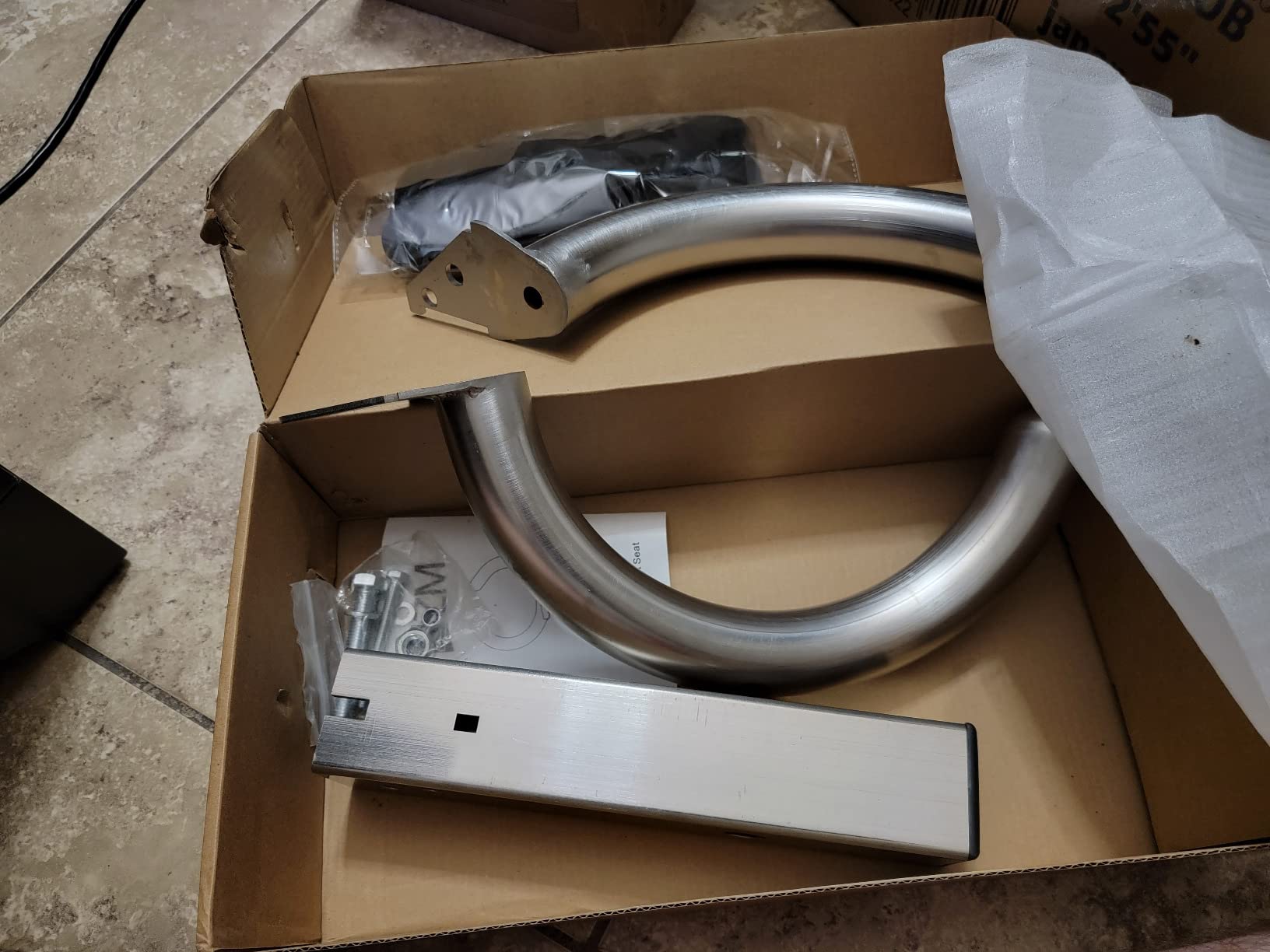 Amazon.com: ZZM Portable Hitch Toilet Seat, Stainless Steel Emergency ...