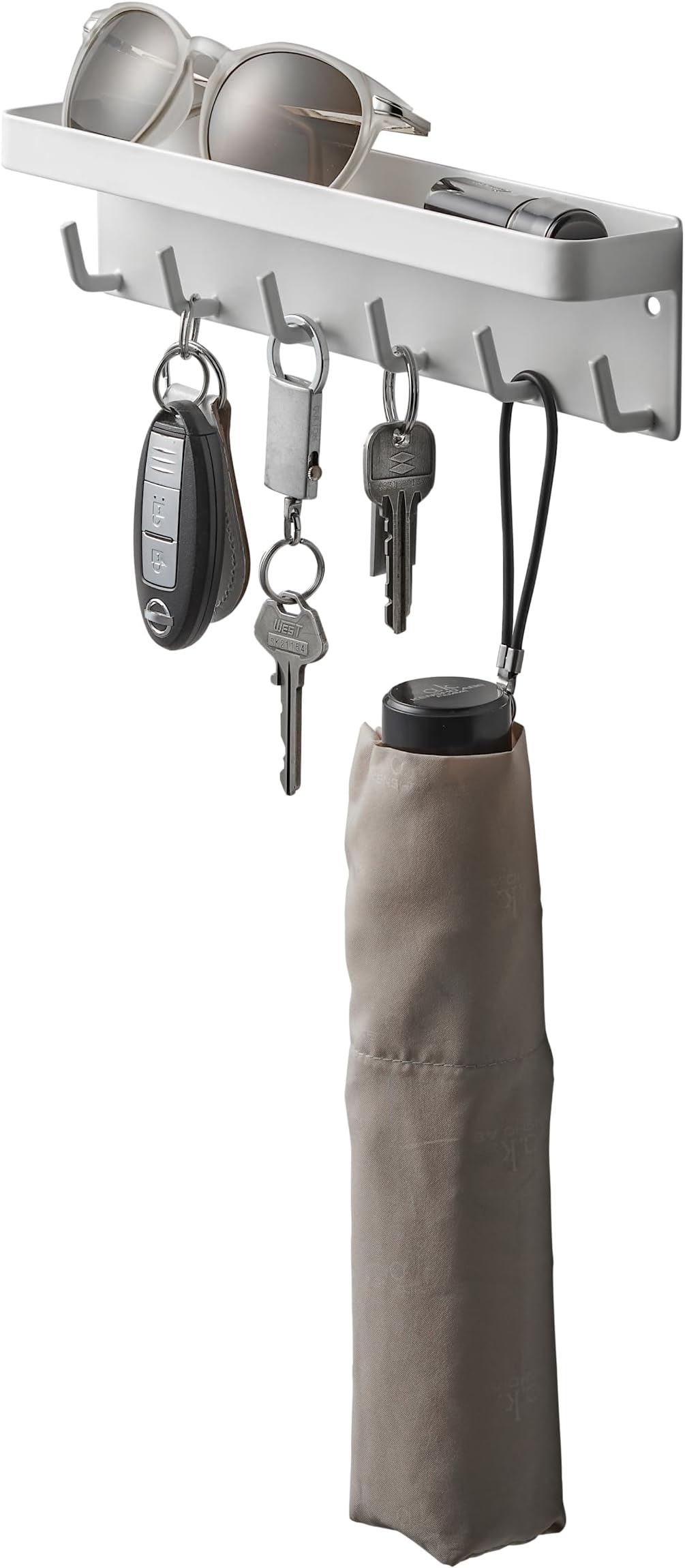 YAMAZAKI home Smart Magnetic Key Rack with Tray, White : Amazon.ca: Home