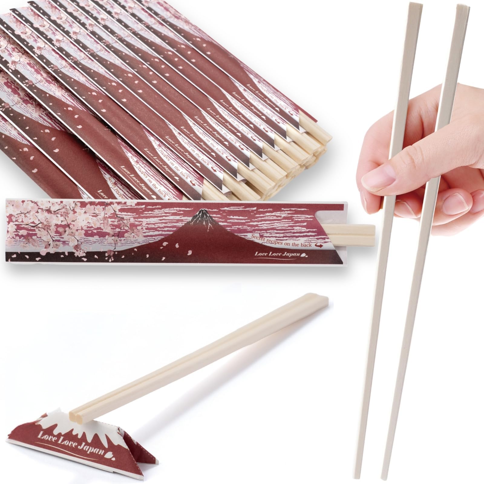 Amazon.com: Disposable Chopsticks 70 pairs | Individually Wrapped ...