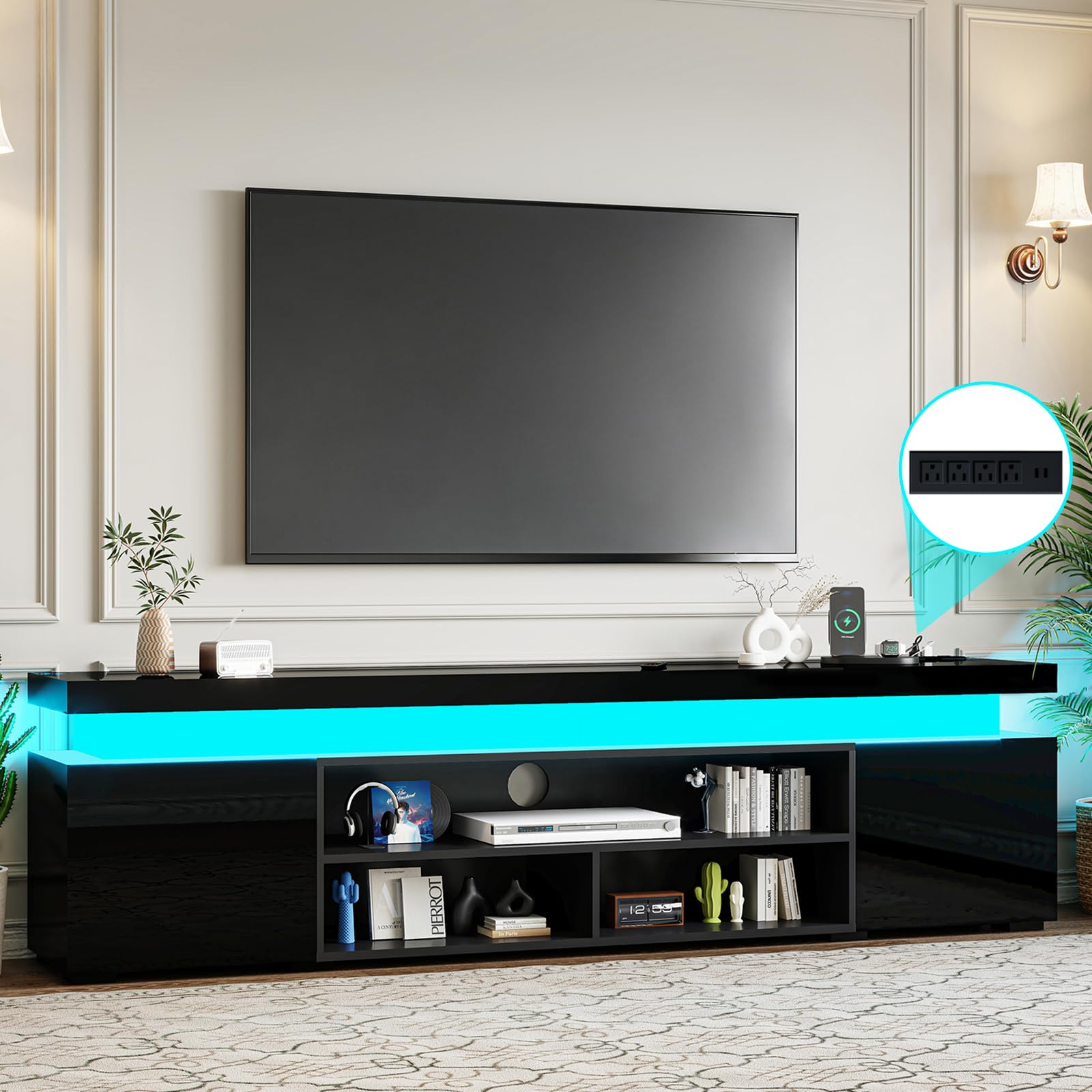 Amazon.com: Bvldfamly 72.8'' TV Stand for 75 Inch TV, Modern ...