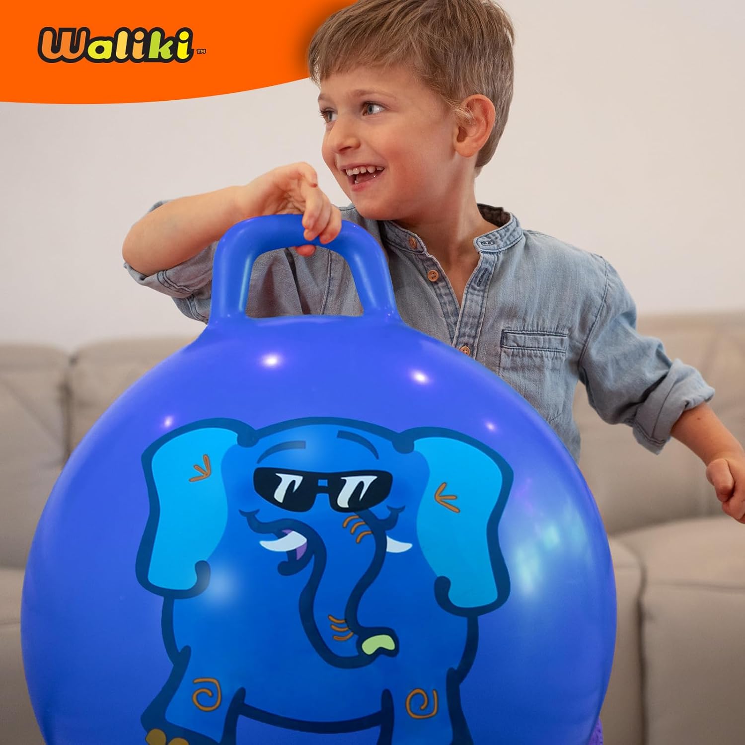 Pelota para saltar rebotadora WALIKI TOYS azul Azul – Yaxa Colombia