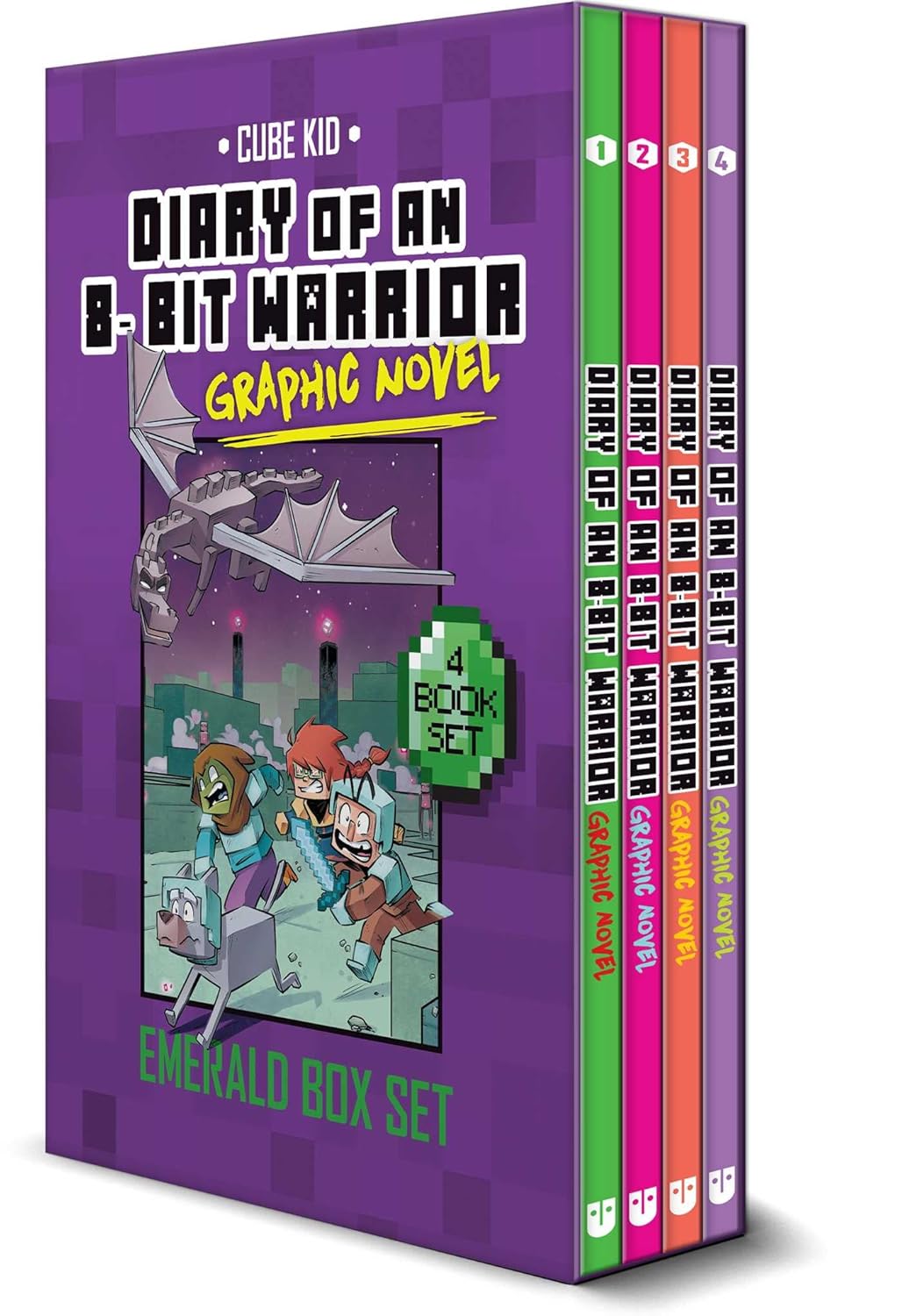 Amazon.com: Diary of an 8-Bit Warrior Graphic Novel Emerald Box Set ...