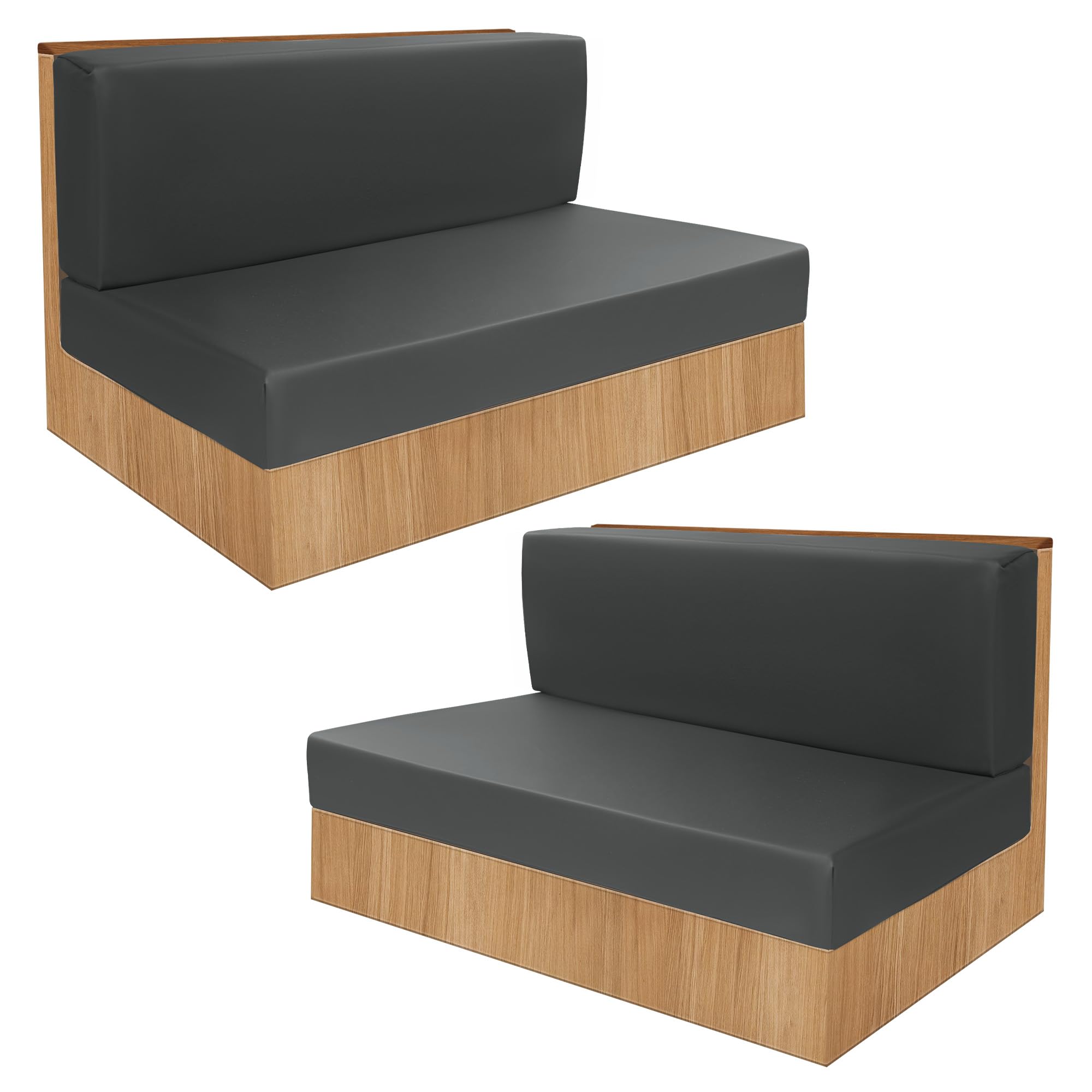 Snapklik.com : MABOZOO 2 Set RV Dinette Booth Cushions, 38 RV Backrest ...