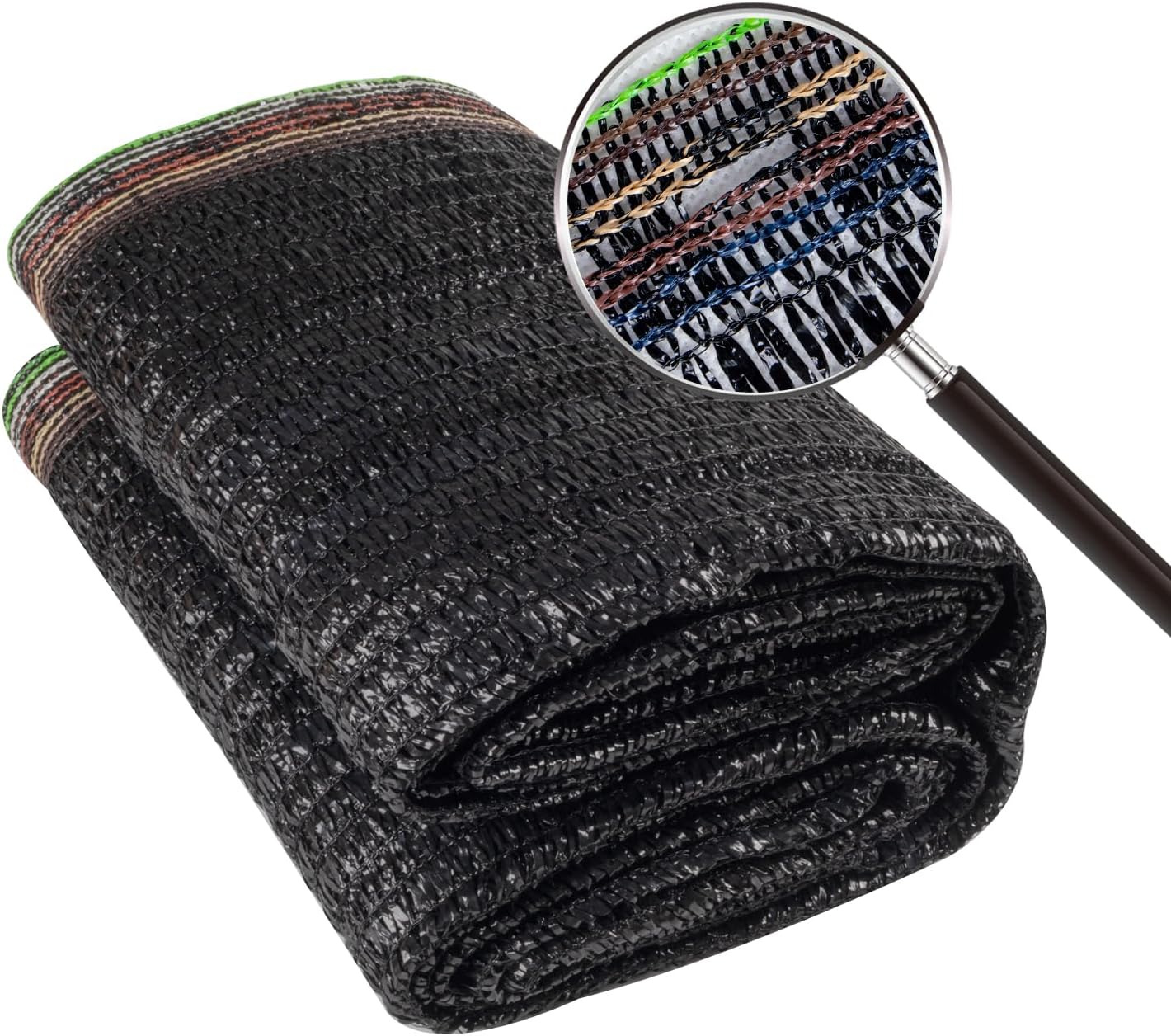 Amazon.com : e.share 40% Black Shade Cloth Taped Edge with Grommets 20 ...