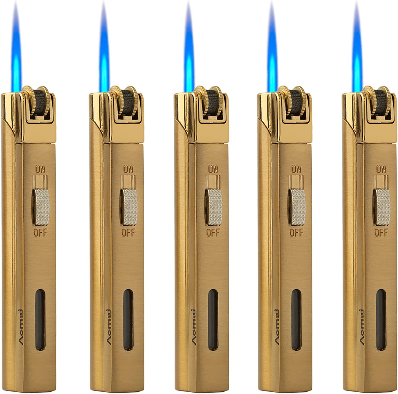 Amazon.com: 5 Pack Butane Torch Lighter Jet Flame Lockable Portable ...