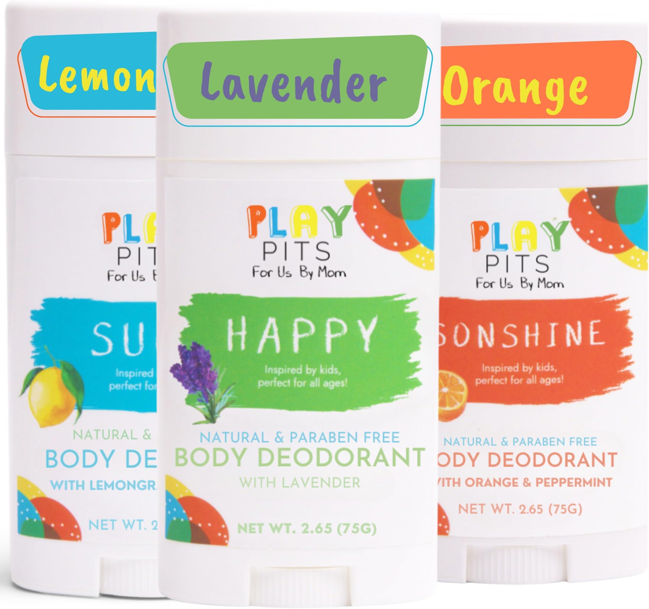 Amazon.com : PLAY PITS - Natural Kids Whole Body Deodorant - Safe for ...