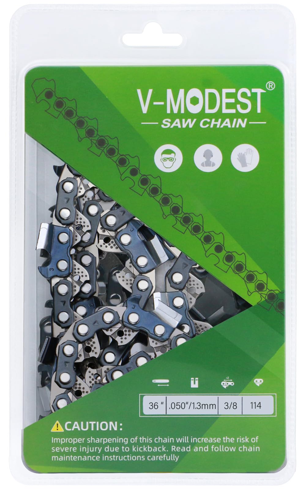 Amazon.com: V-MODEST 36 inch Professional Chainsaw Chain 114 Drive Link ...