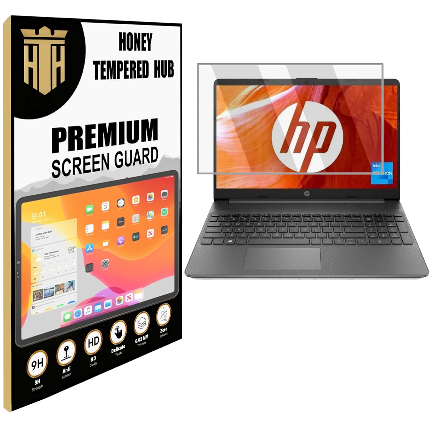 HONEY TEMPERED HUB SCREEN PROTECTOR for HP LAPTOP / VICTUS / 15 / 15S ...