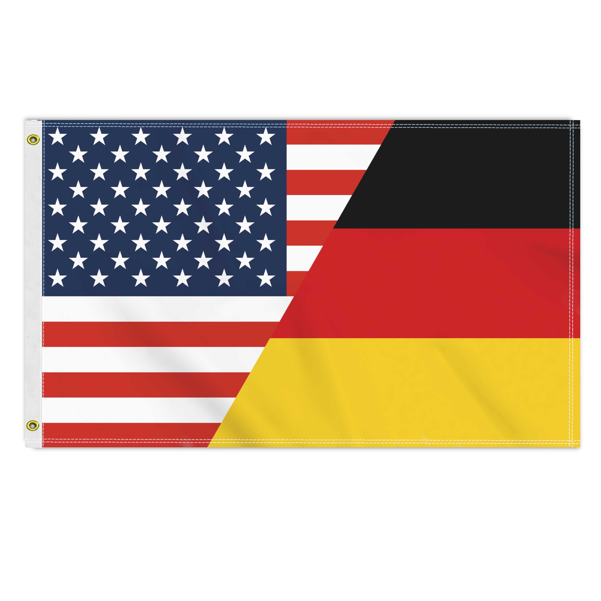 Amazon.com : 3×5 FT USA Germany Flag, Large 150D America German ...