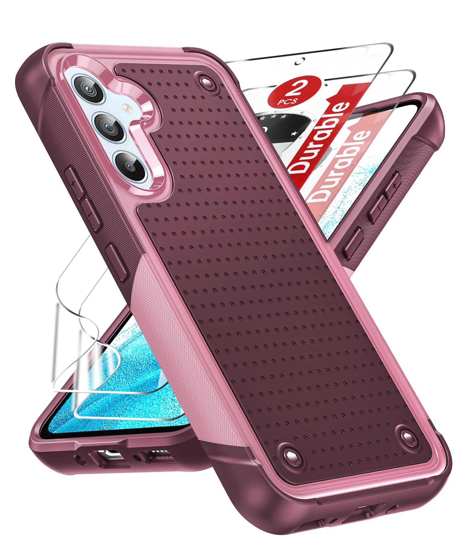 Amazon.com: LeYi for Samsung Galaxy A54 5G Case, Samsung A54 5G Case with 2 Pack Screen ...