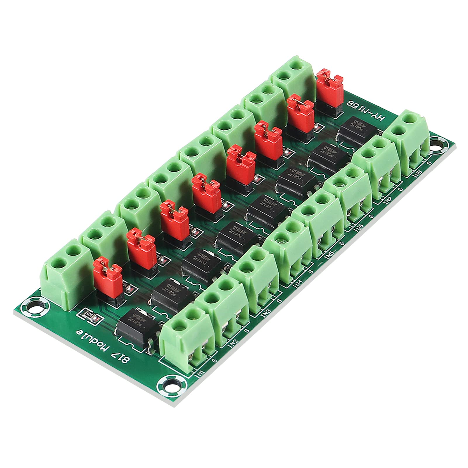 Snapklik.com : 2Pcs PC817 8 Channel Optocoupler Isolation Board 3.6-30V ...
