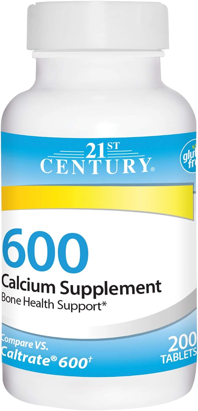 Amazon.com: 21st Century Calcium Supplement, 600 Mg, 200Count : Health ...