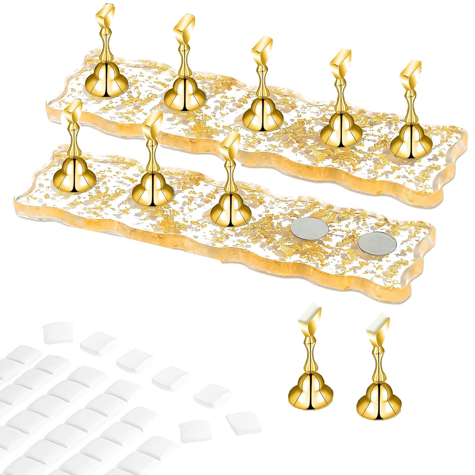 Amazon.com: Misforu 2 Set Nail Stand for Press On Nails Display,2X ...