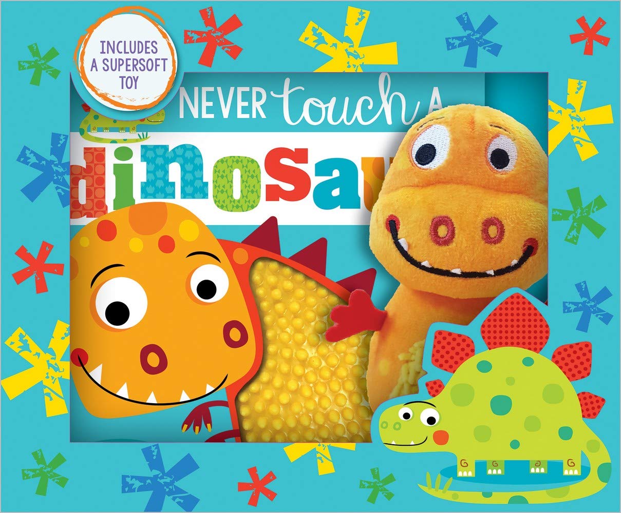Never Touch a Dinosaur! Book and Plush Boxed Set: Amazon.co.uk: Rosie ...