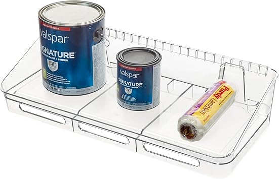 Amazon.com: iDesign Storage Shelf, The Wallspace Collection, Clear Wall ...