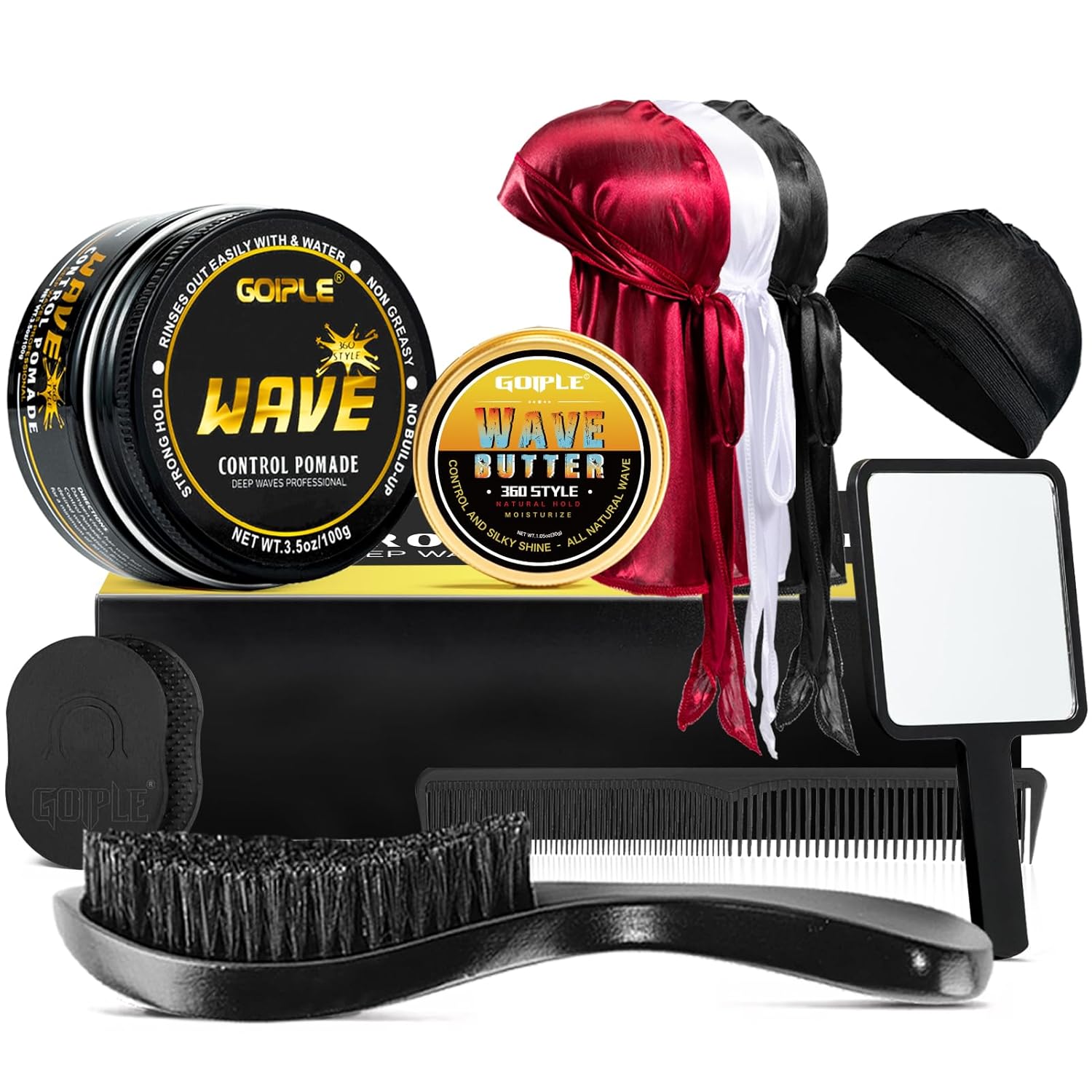 Amazon.com: Wave Pomade for Men Strong Hold Easy Wash 360 Wave Training ...