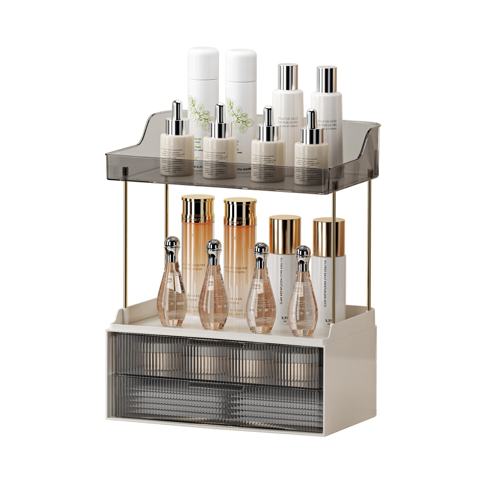 Amazon.com: Weidace 2-Drawer Bathroom Counter Organizer, Makeup ...