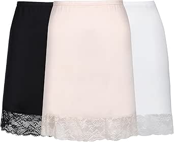 Lot de 3 demi-slips en dentelle pour femme avec bordure courte en ...