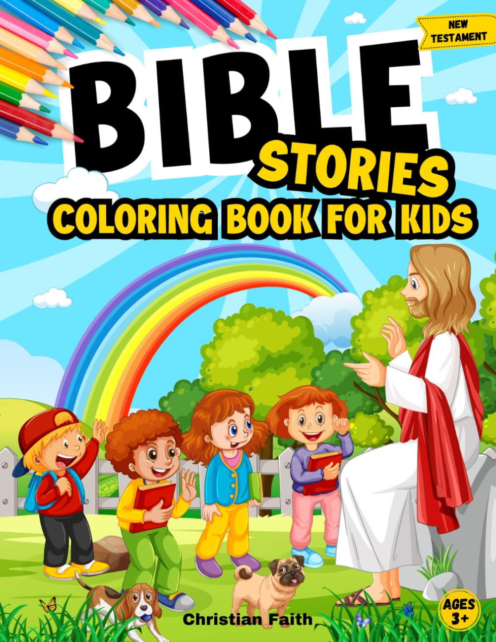Bible Coloring Book for Kids: Christian Coloring Book for Kids ages 3-5 ...