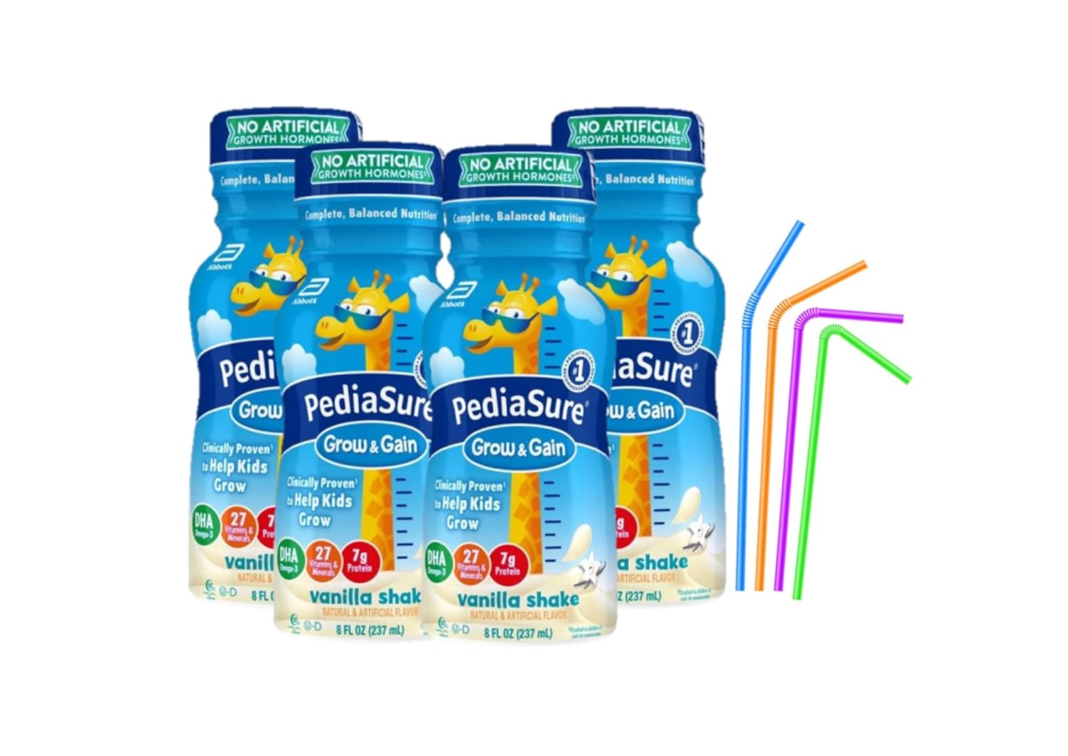 PediaSure Immune Support Kids Protein Shake Grow & Gain Vanilla Flavor ...