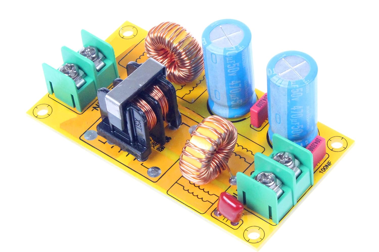 NOYITO DC LC Filter DC EMI Power Filter 0 to 50V 2A 4A 10A 20A ...
