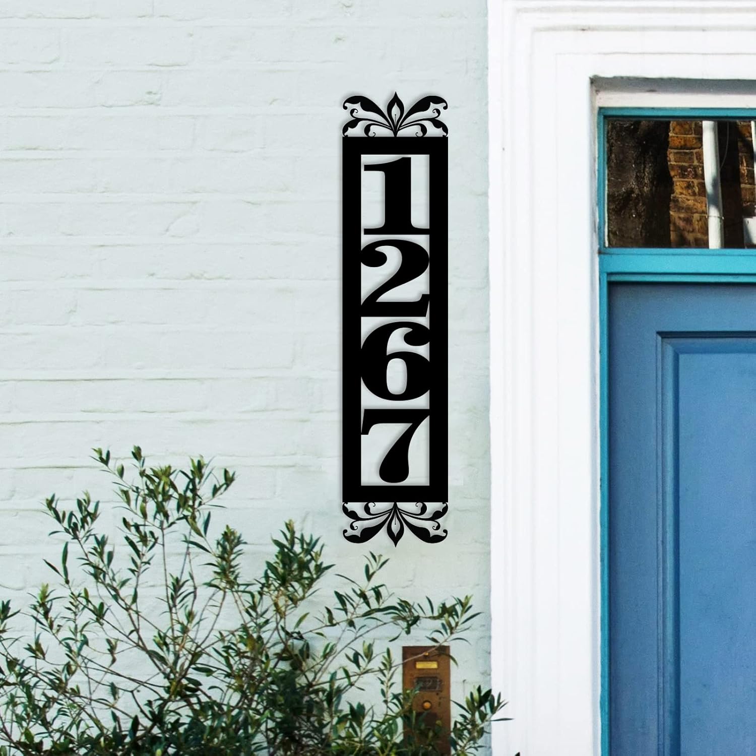 Amazon.com: Personalized Vertical House Numbers for Outside ...