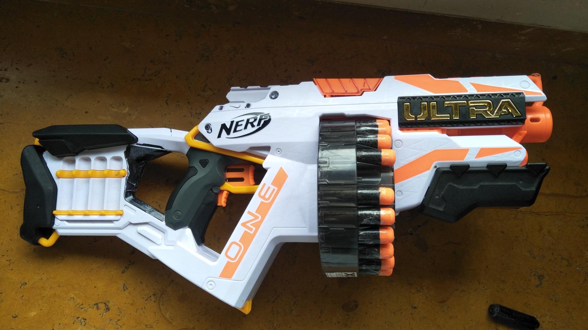 Nerf Multicolour Ultra One Motorized Blaster, 25 Darts, Compatible Only ...