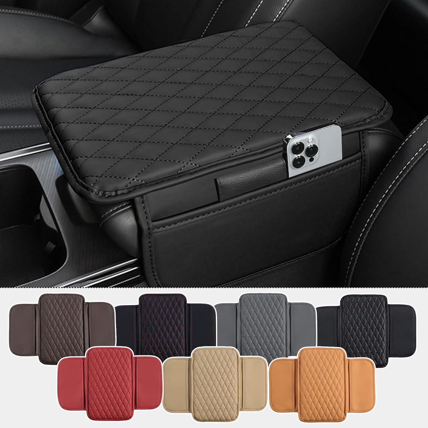 Amazon.com: Ayyufe Center Console Cover Middle Armrest for Car Covers ...