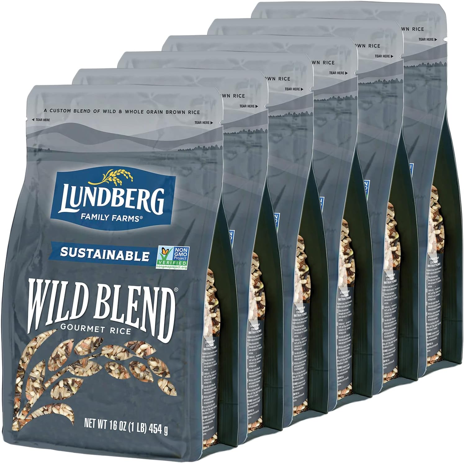 Amazon.com : Lundberg Organic Wild Blend Rice - Wild Rice Blended with ...
