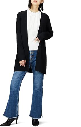 Amazon | [エーシーバイアルファキュービック] 着流しニットロングカーディガン レディス352517 レディース | カーディガン ...