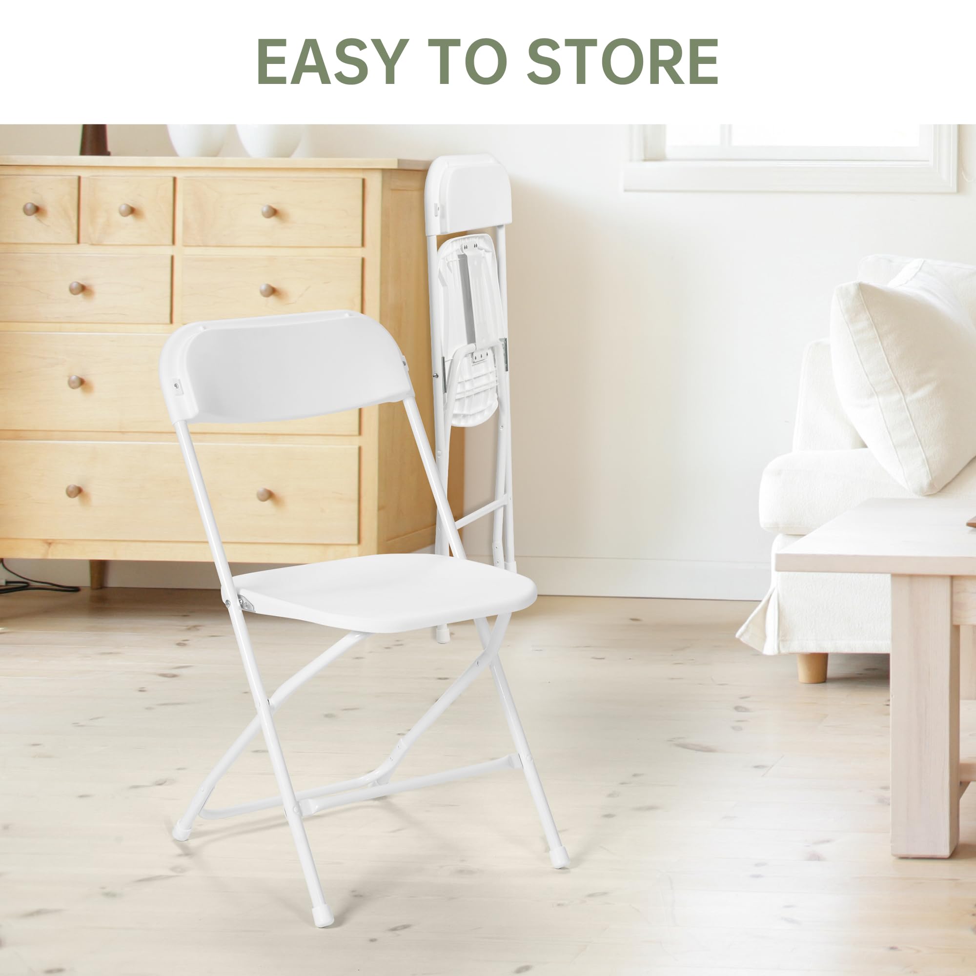 Snapklik.com : 1 PCS Plastic Folding Chair, Premium Plastic Folding ...