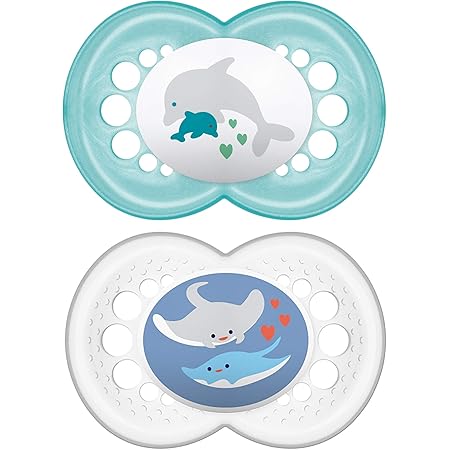 Amazon.com : MAM Original Matte Baby Pacifier, Nipple Shape Helps ...